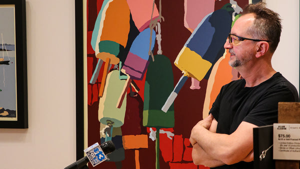 Local artist opens new gallery in Gardiner - Story by WGME - Alan ...