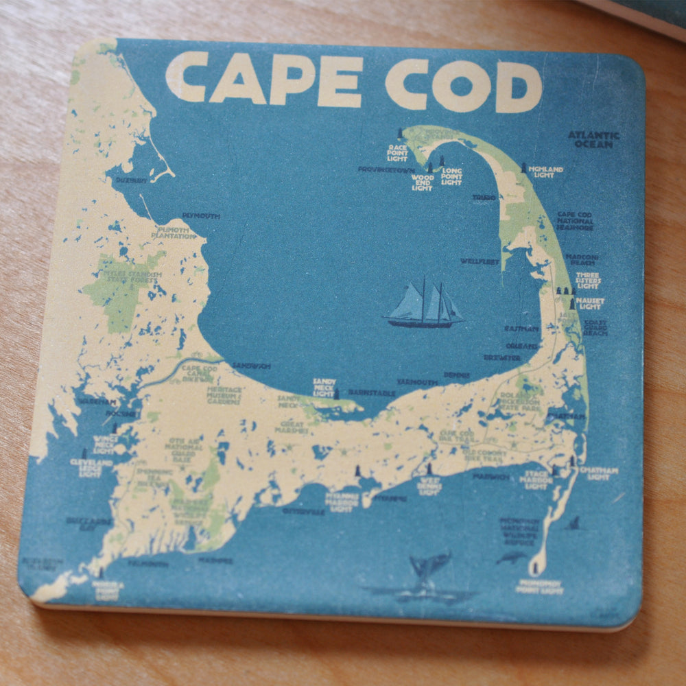 Cape Cod Map - Alan Claude Gallery