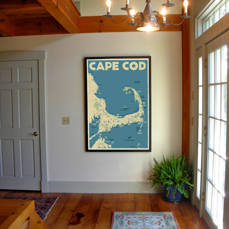 Cape Cod Map - Alan Claude Gallery